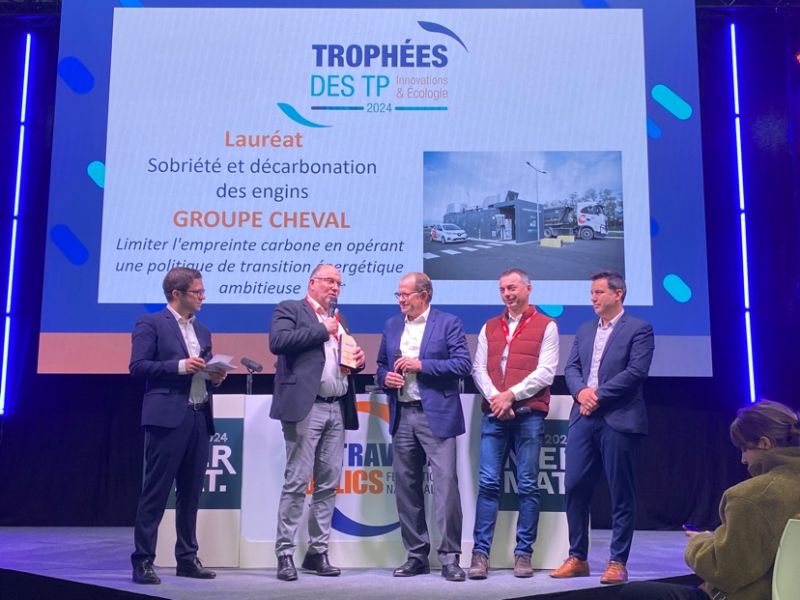 Le groupe Cheval lauréat du Trophée des TP dans la catégorie Sobriété ...