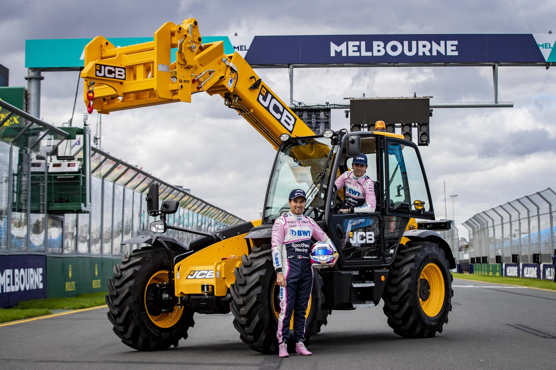 Les Telescopic JCB s'élancent pour la formule 1 australienne | Éditions ...