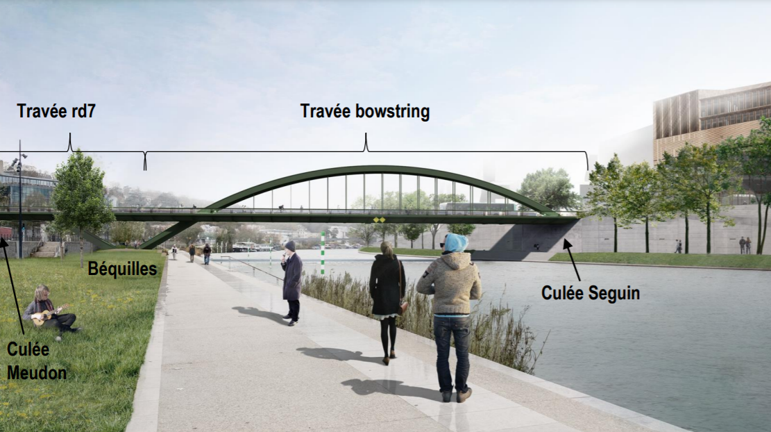 Île Seguin : mobilités douces et modernité pour le nouveau pont Seibert ...